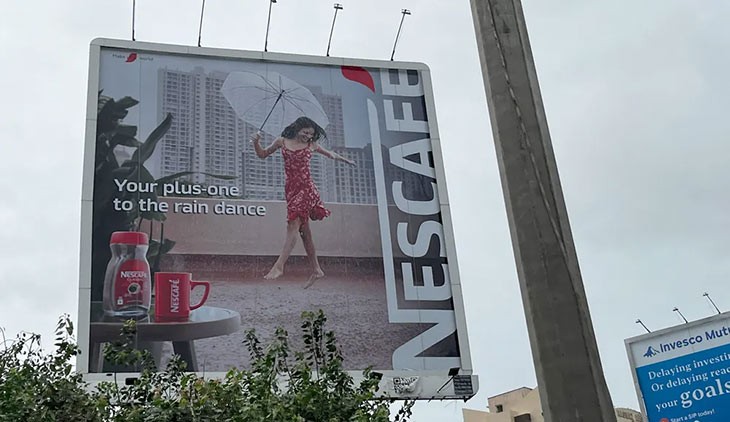 Billboards get monsoon makeover: How OOH ads are turning heads in the rain