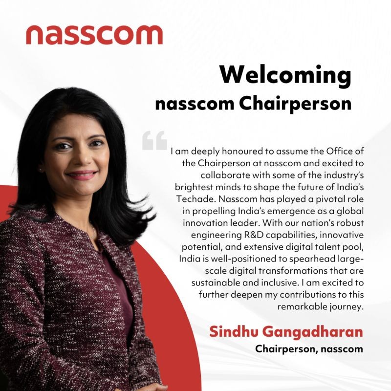 NASSCOM names Sindhu Gangadharan as Chairperson